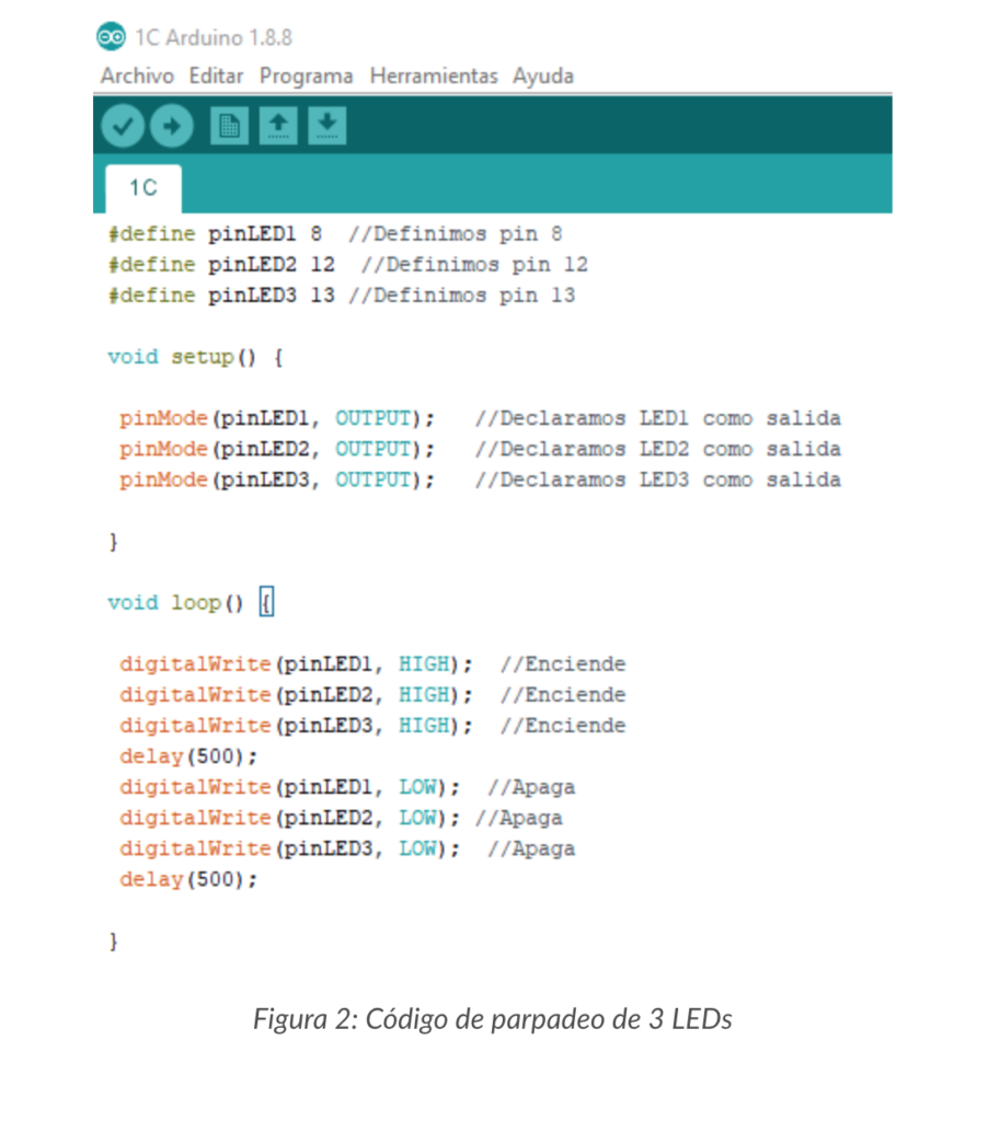 controlando 3 led con arduino – ProfeJuandeDios
